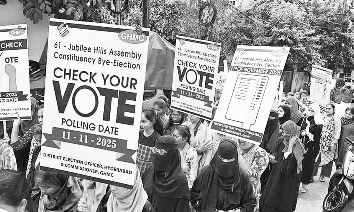Jubilee Hills By-Election: Voter awareness campaign in full swing ...
